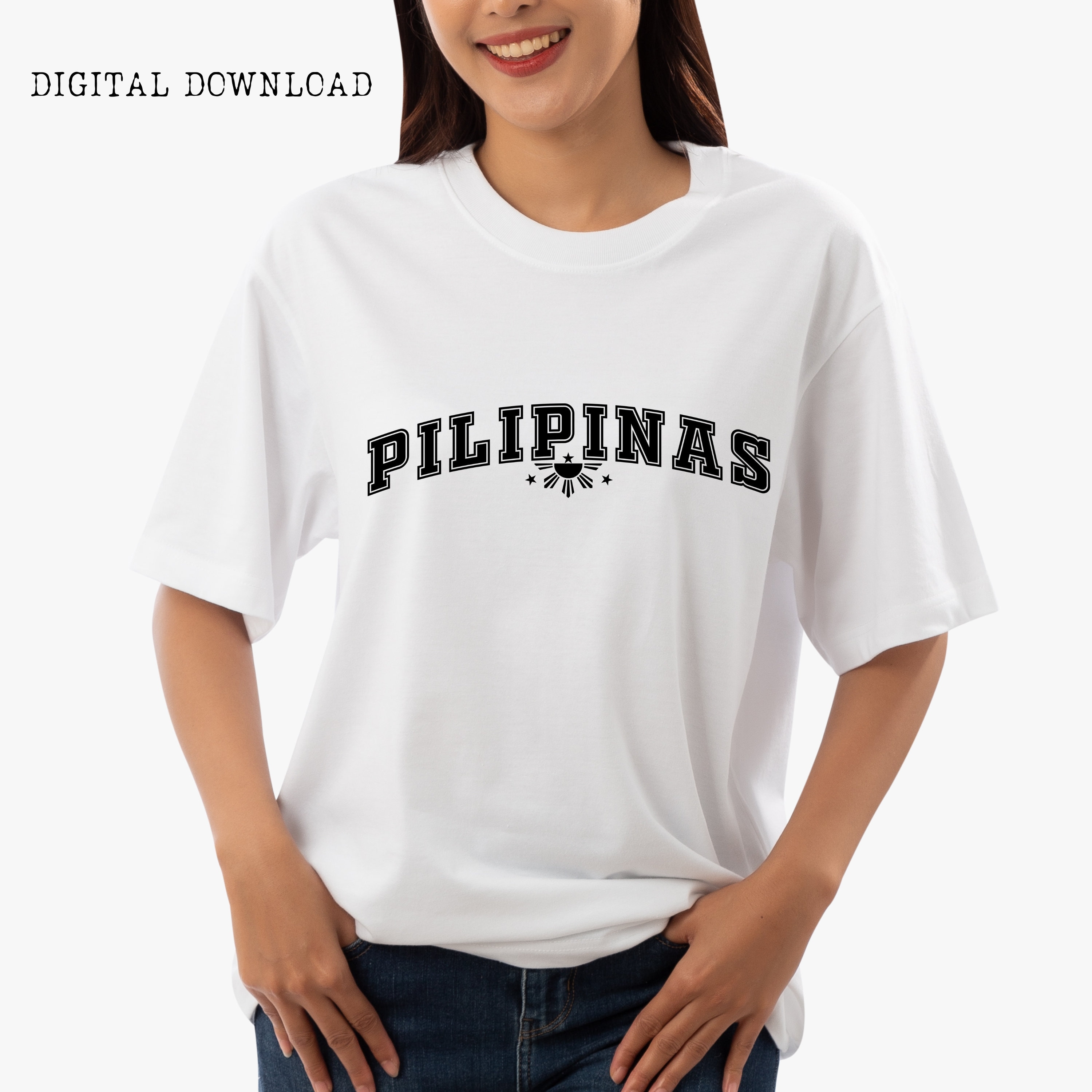Pilipinas Varsity Font SVG Bundle: Filipino Sun & Stars (digital ...