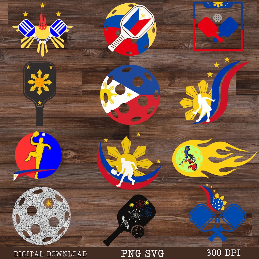 Philippine Flag Pickleball Designs: Pinoy Pride PNG SVG (digital ...