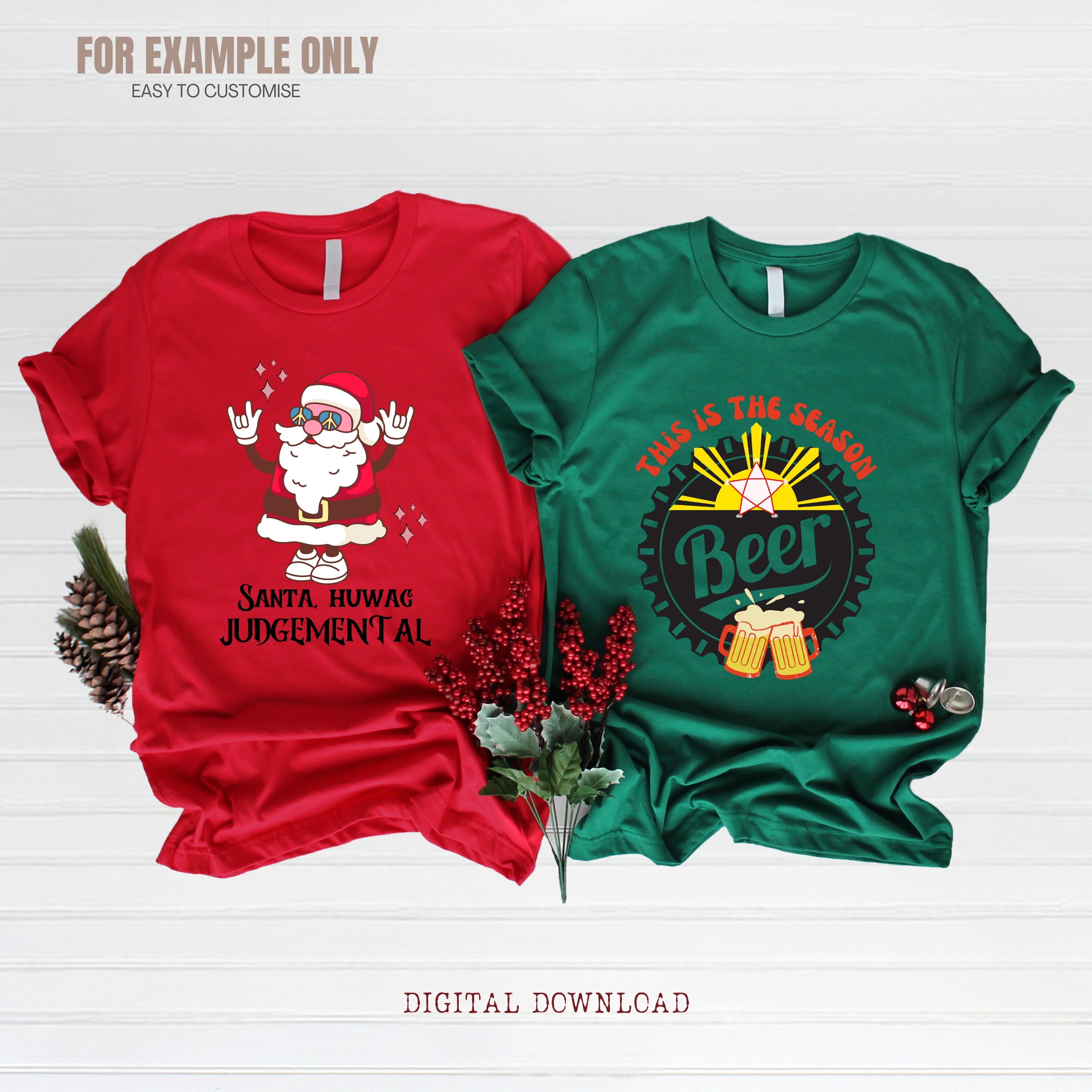 Funny Filipino Ugly Sweater Design Bundle of 20 Printable Philippines ...