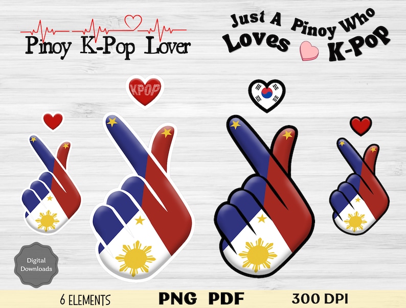 Philippines Flag PNG, Filipino Flag, Pinoy K-pop Lover Shirt Printable ...