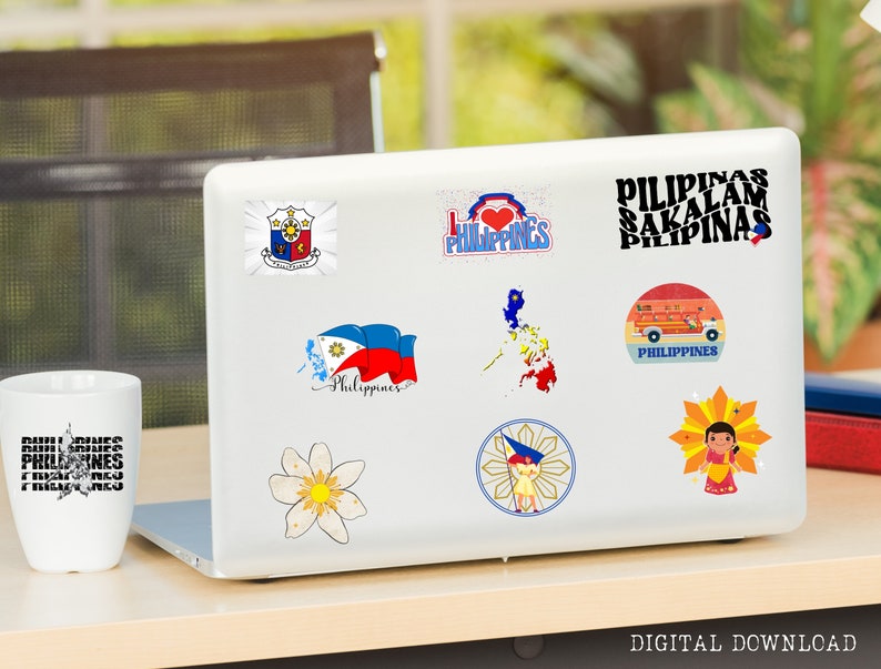 Philippines Flag Map Clipart Bundle: Filipino Shirt Designs (digital ...