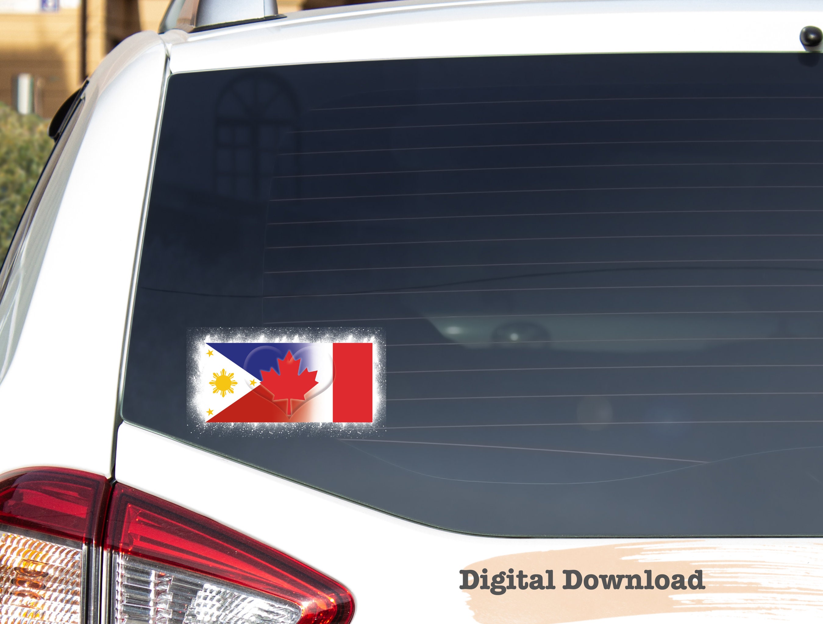 Philippine Canadian Flags PNG Bundle: Sublimation Clip Art (digital ...
