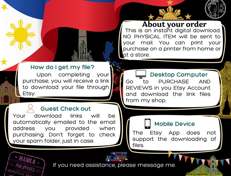 Philippine Landmarks Clipart: Filipino Designs Bundle (PNG, SVG) - Etsy