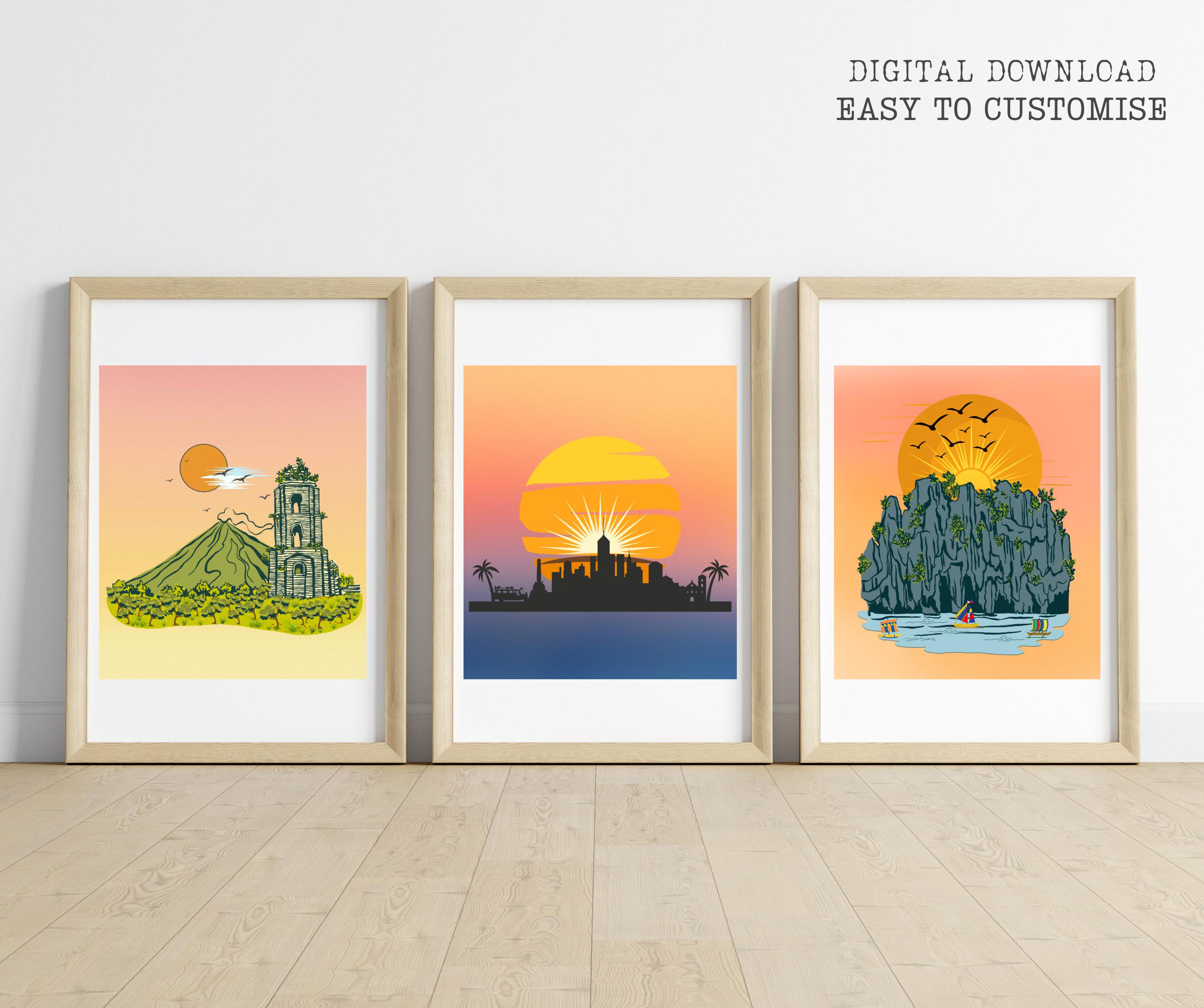 Philippine Landmarks Clipart: Filipino Designs Bundle (PNG, SVG) - Etsy
