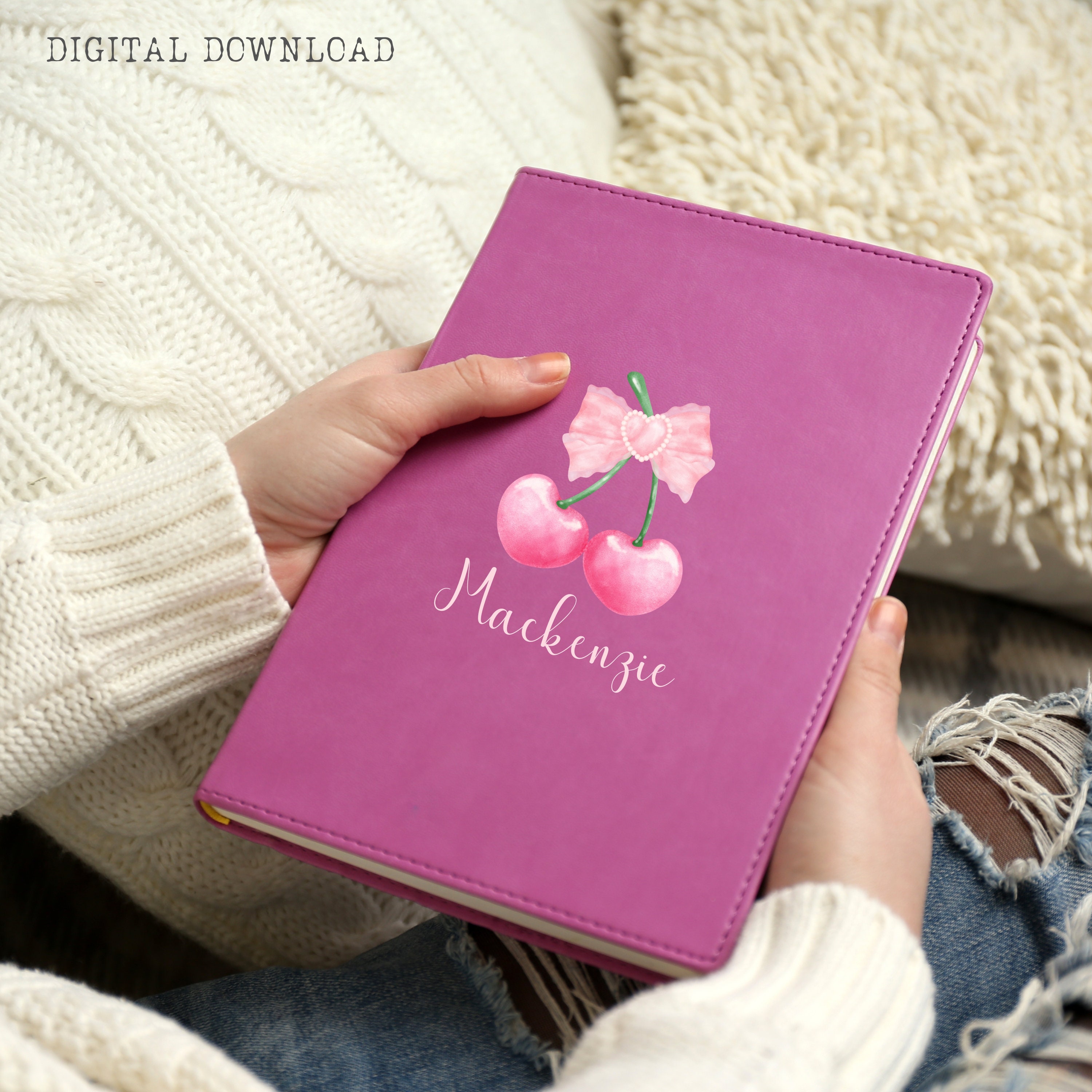 Pink Coquette PNG Clip Art Bundle, Pastel Watercolor Coquette Cherry ...