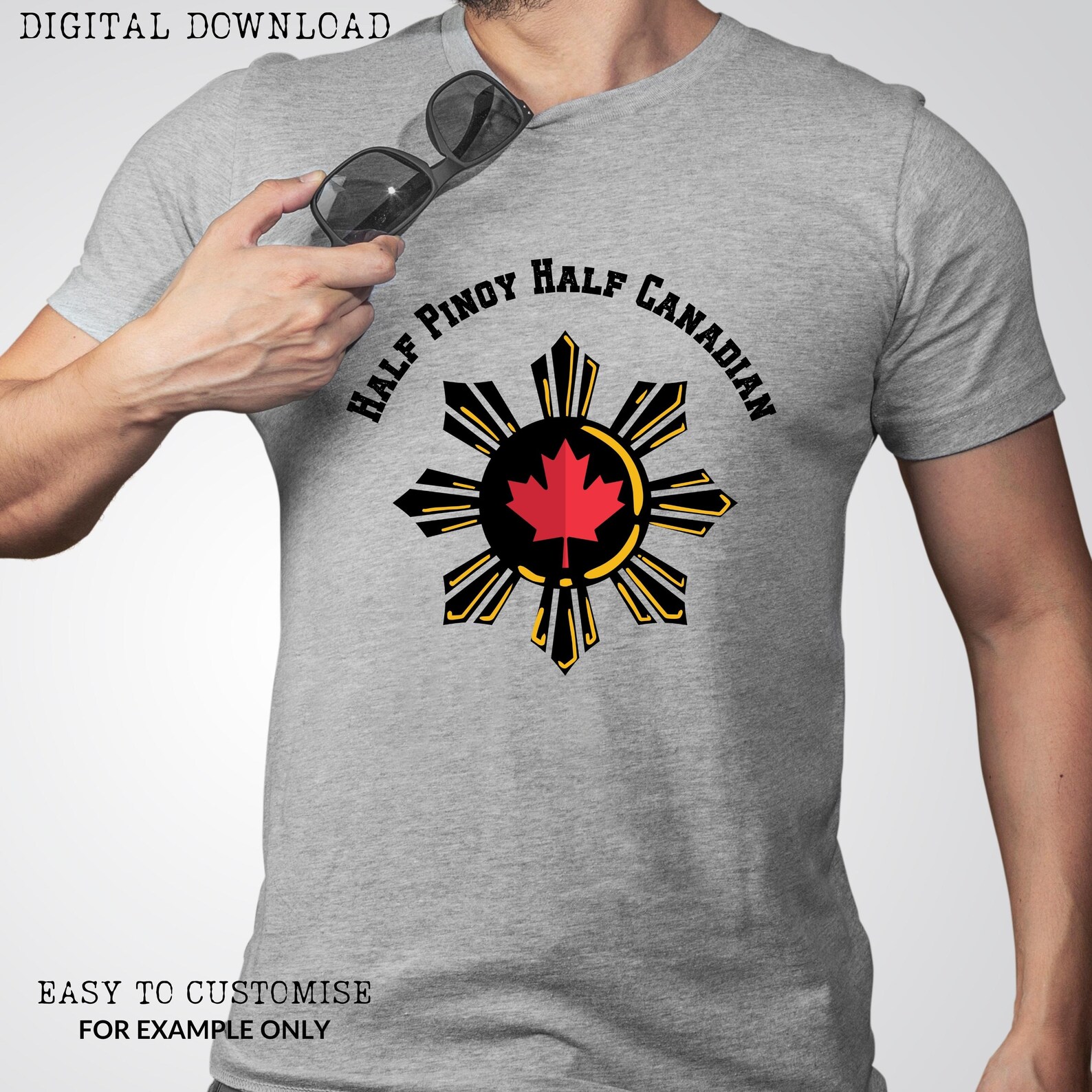 Filipino Canada Flags SVG PNG: Shirt Designs Clipart (digital Download ...