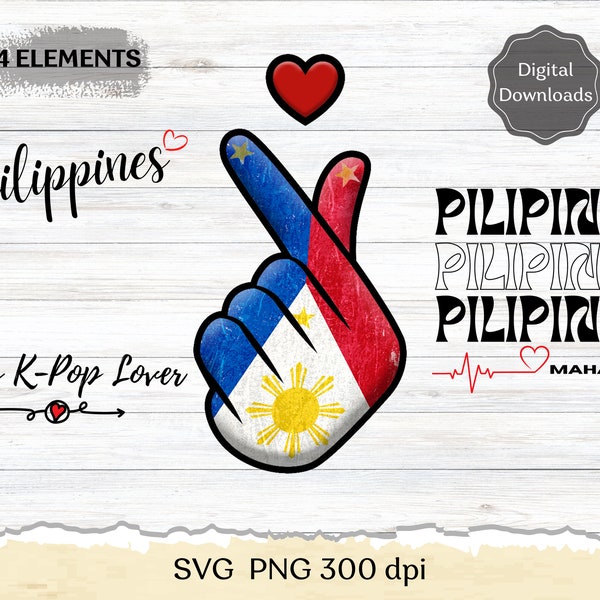 Korean Finger Heart Svg - Etsy