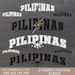 Philippine Varsity Font Style Pilipinas SVG, 8 Bundle Printable ...