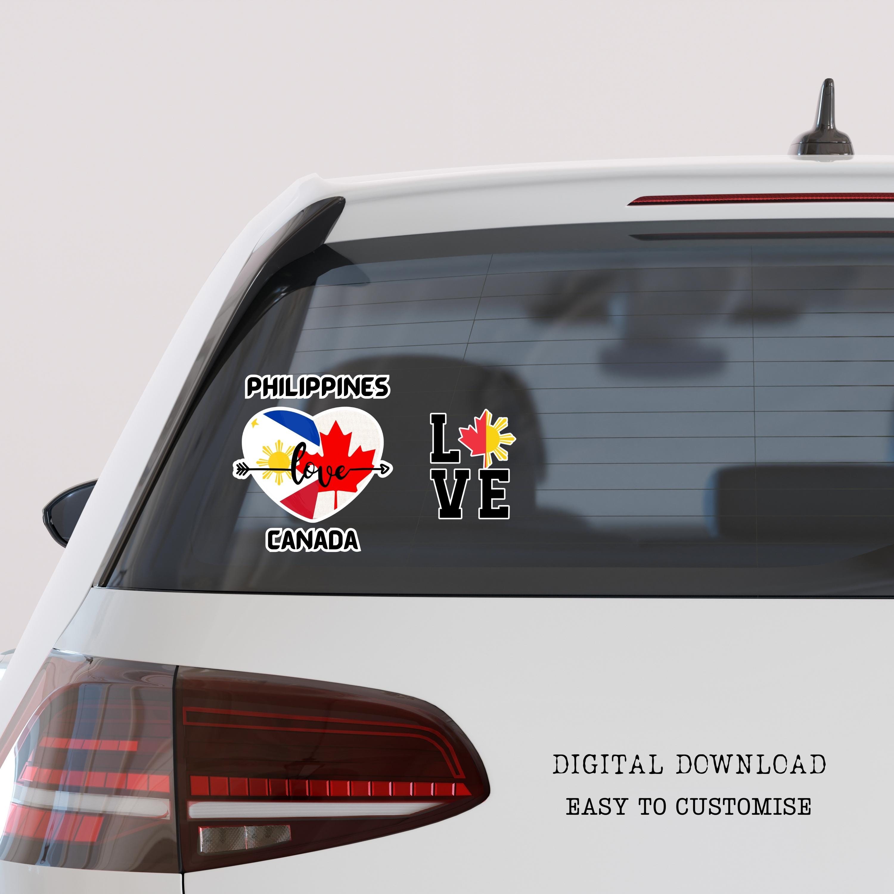 Filipino Canada Flags PNG Bundle: Philippines Maple Leaf Art (digital ...