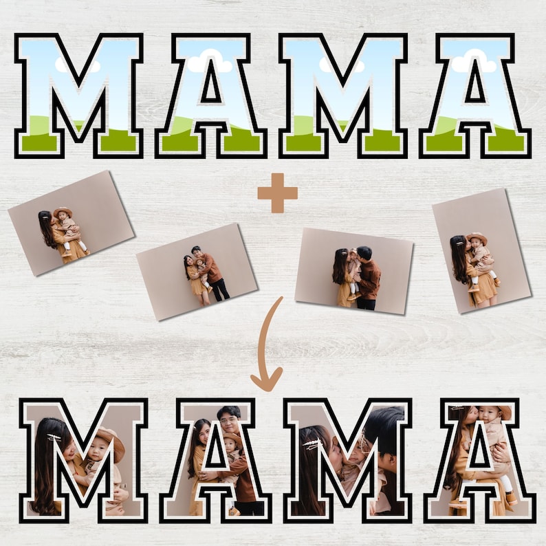 Fill Your Mama Frames, Canva Editable Mama Frames, Bundle of 7 Mama ...