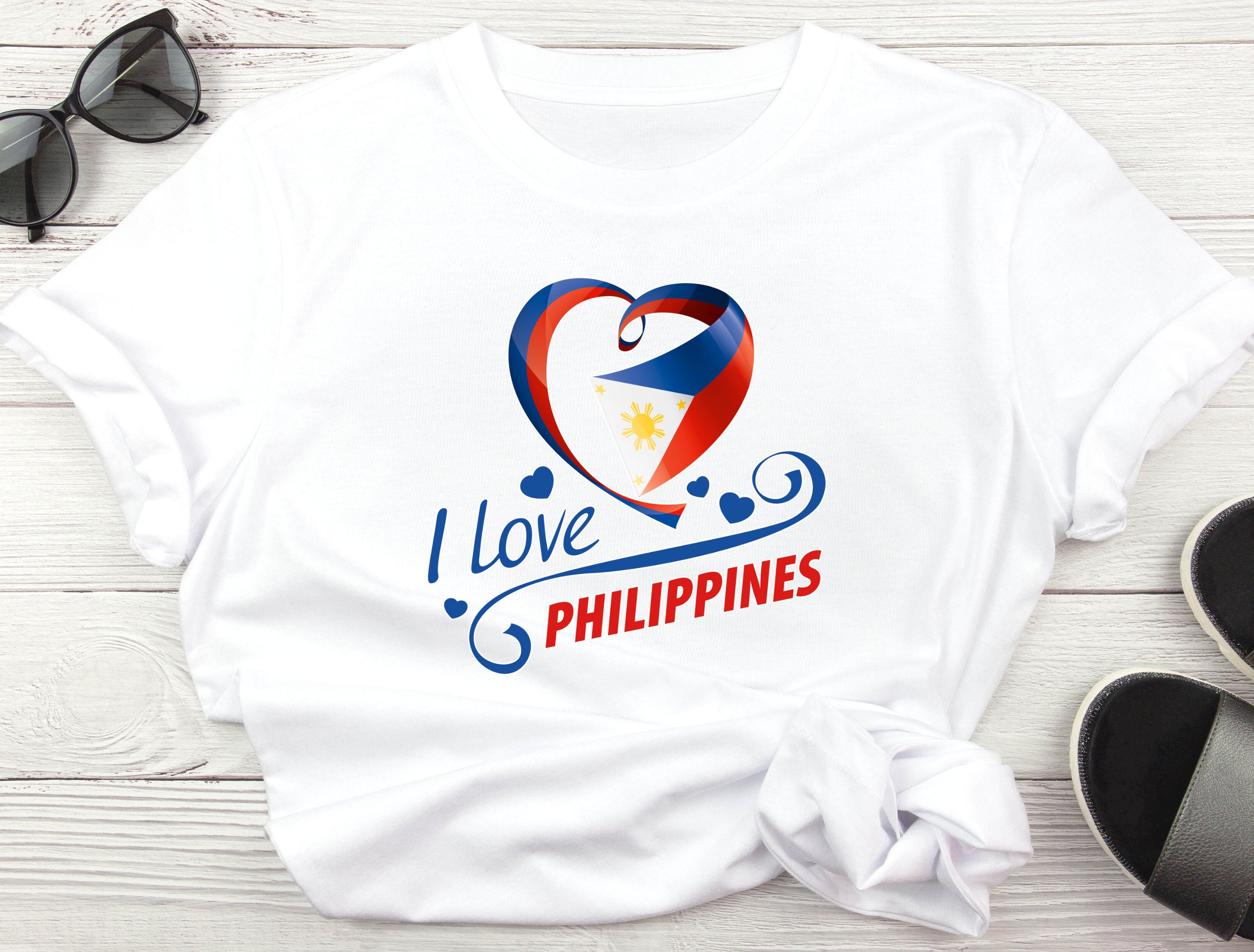 Philippines Flags Filipino Flag Heart PNG Sublimation Designs Bundle of ...