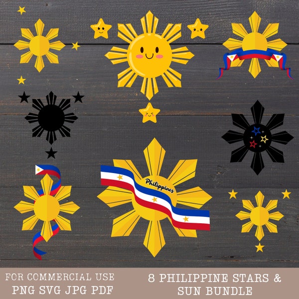 Filipino Sun Svg - Etsy