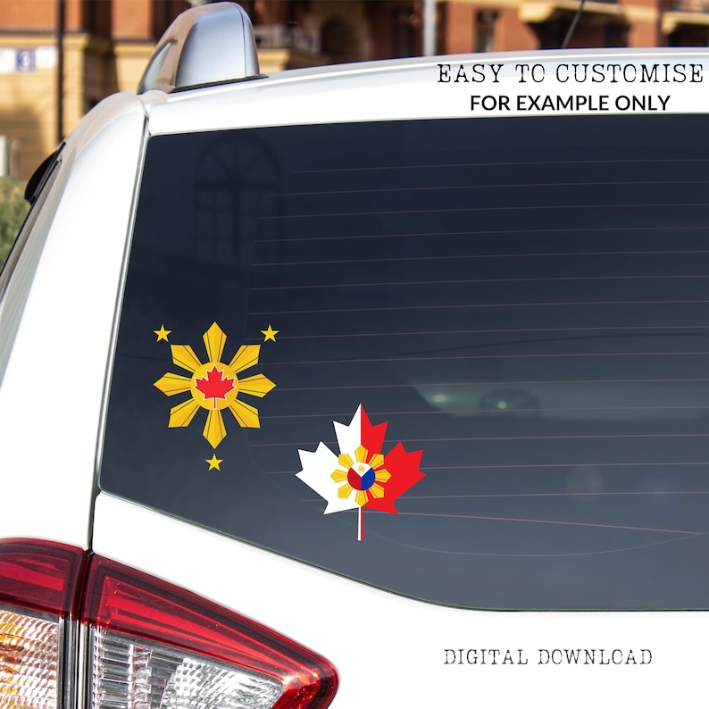 Filipino Canada Flags SVG PNG: Shirt Designs Clipart (digital Download ...