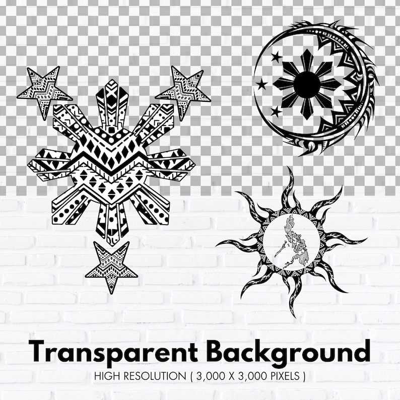 Tribal Philippines Sun SVG: Filipino Clipart Designs (digital Download ...