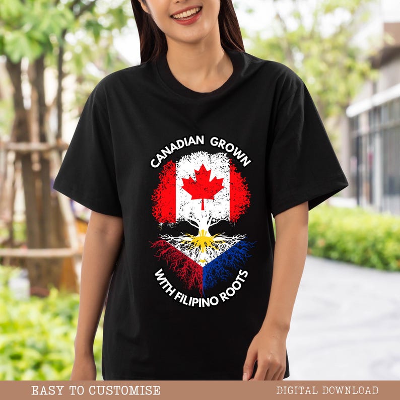Philippines Canada Flags Png Logo Pintables, Filipino Canada PNG Shirt ...