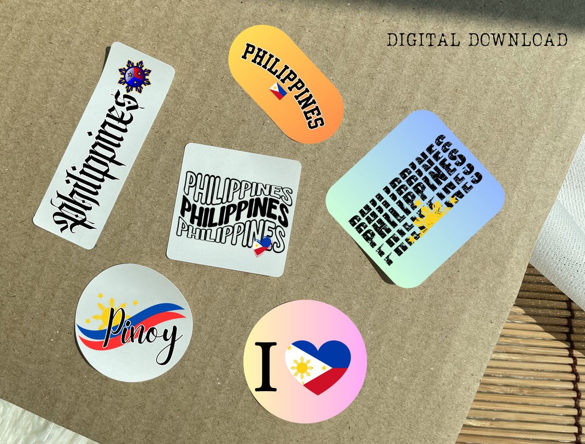 Philippines Sun and Stars SVG Clip Art Bundle: Pinoy Pride (digital ...