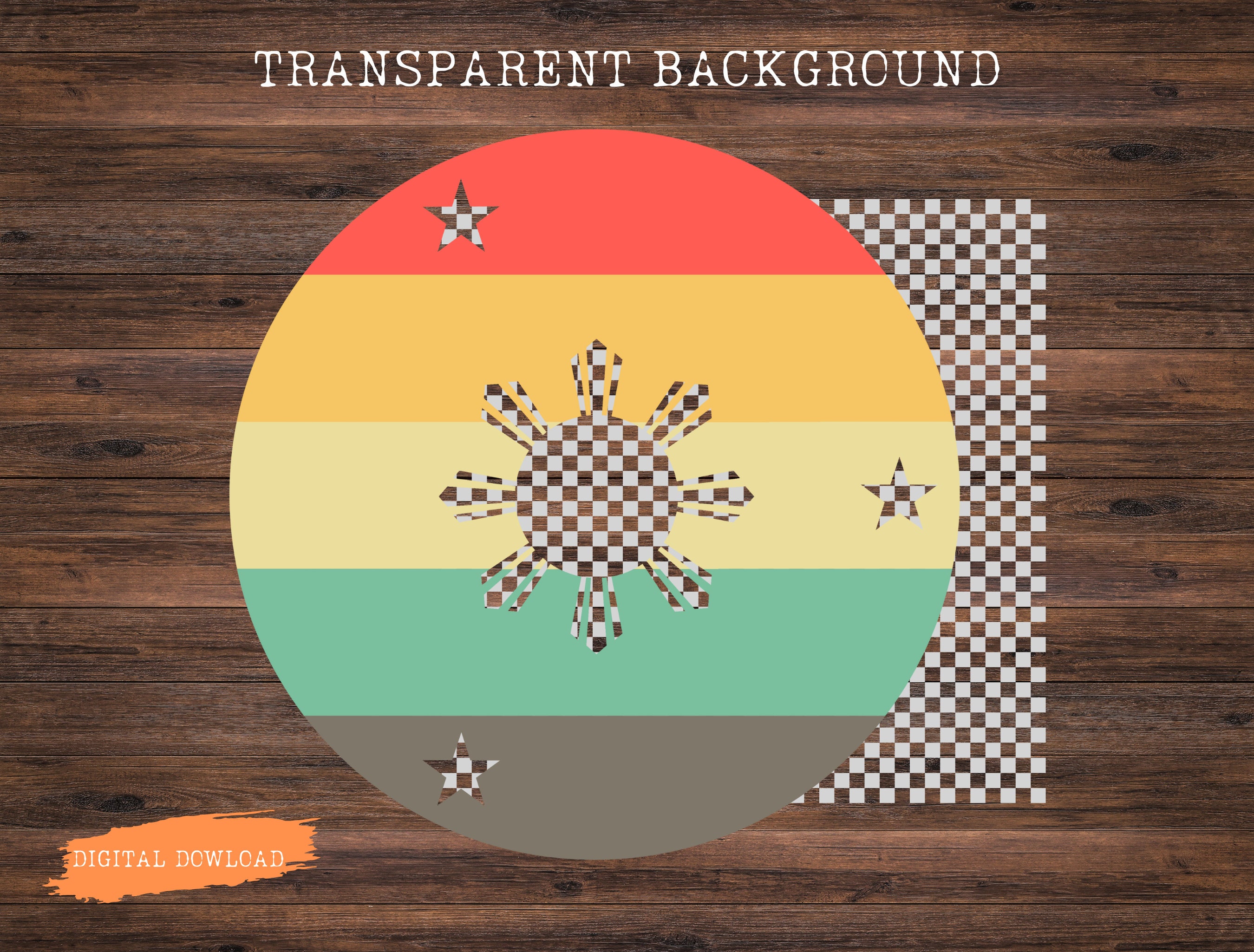 Retro Philippines Flag and Map Clip Arts SVG, Filipino Shirt Designs ...