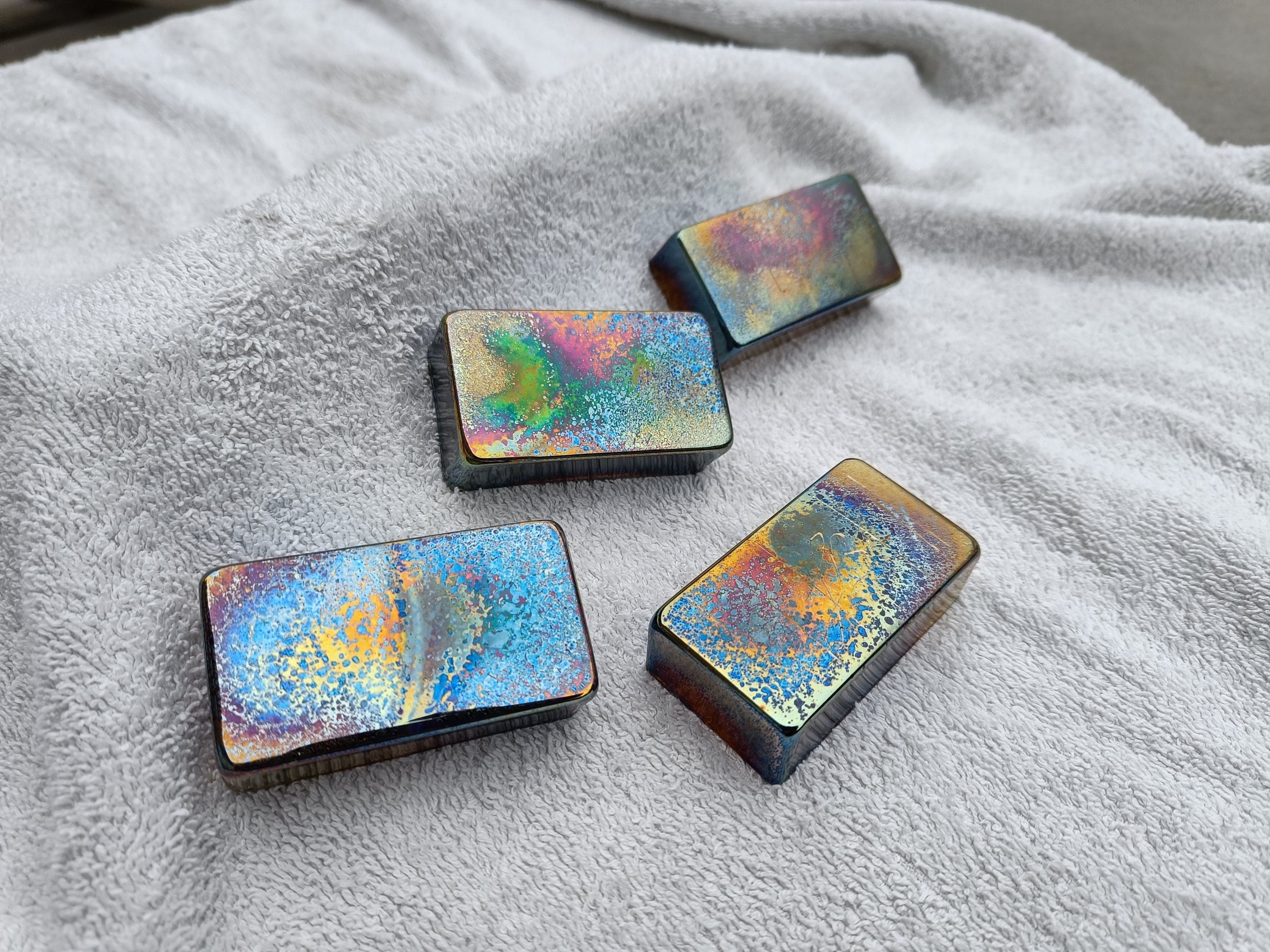 Custom-made Burnt Chrome Pick-up Covers Humbucker No-holes Set - Etsy