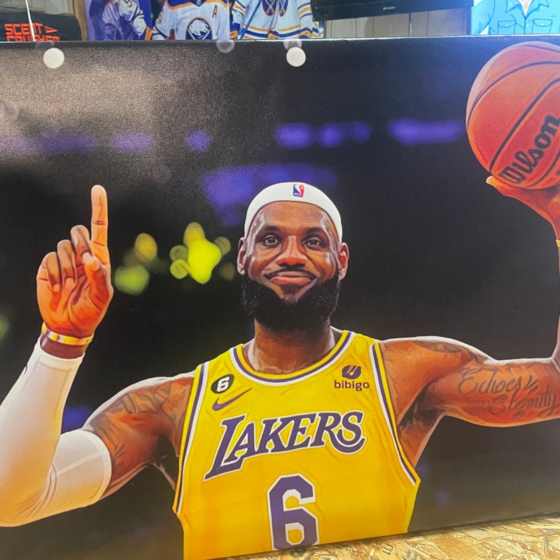 Lebron James Canvas - Etsy