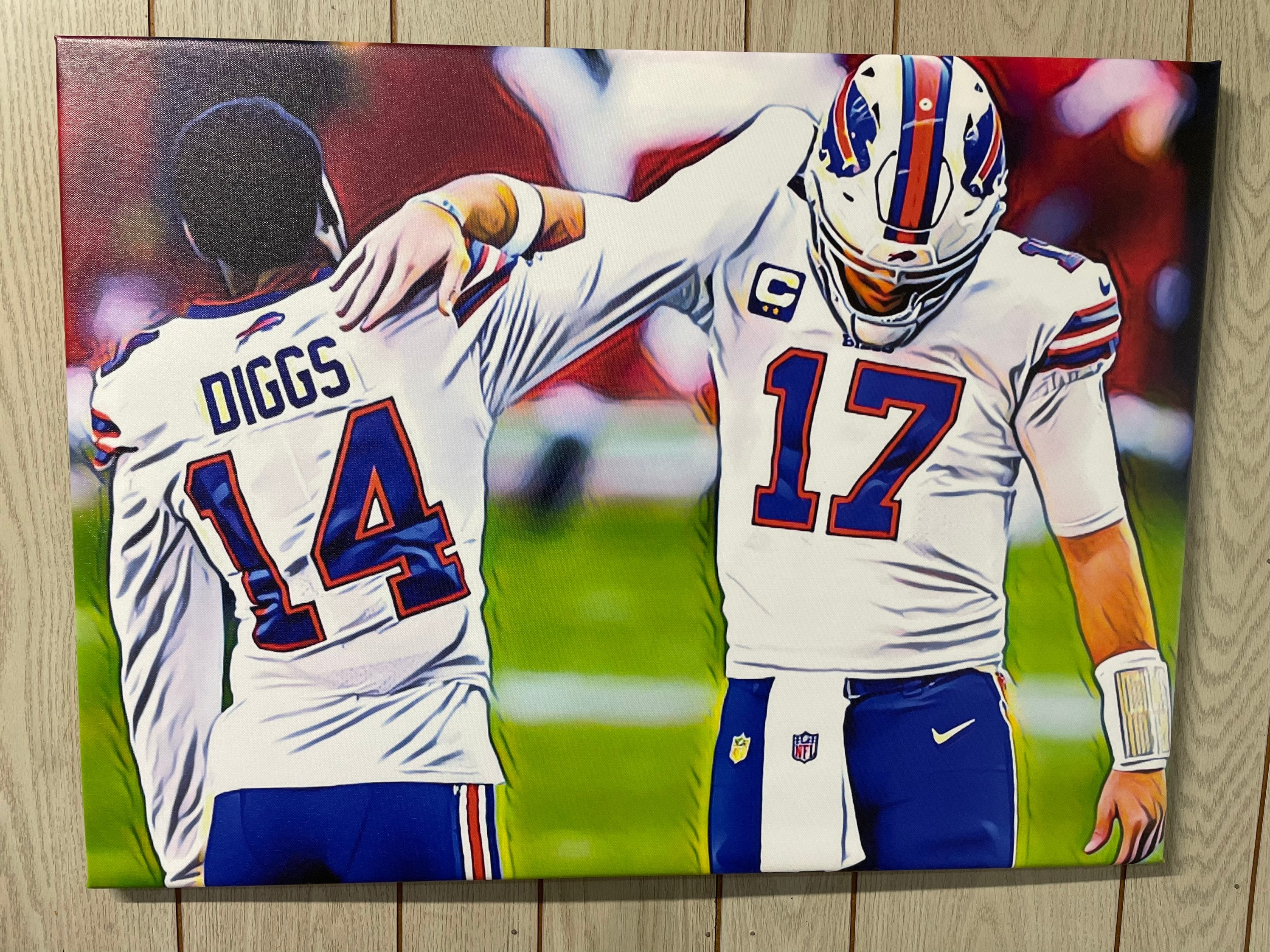 Josh Allen Buffalo Bills Canvas Art - Etsy