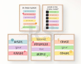 Welcome to the Nurse's Clinic Sign School Health Office - Etsy