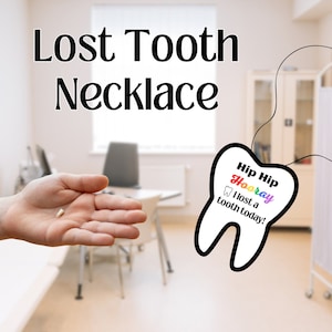 Lost Tooth Necklace, Printable, for School Nurses, Teachers ...