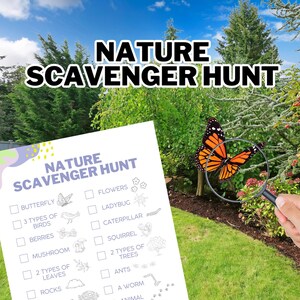 Nature Scavenger Hunt, Scavenger Hunt Activity, Summer Activity ...