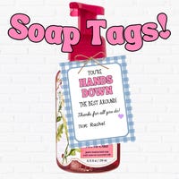 PRINTABLE Hands Down You're the Best Around Tags, Hand Lotion Christmas ...