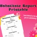 Substitute Report, While You Were Away, Groovy Themed, Boho, Substitute ...