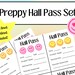 Hall Passes, Hall Pass Set, Printable, Lined & Unlined, Boho Rainbow ...