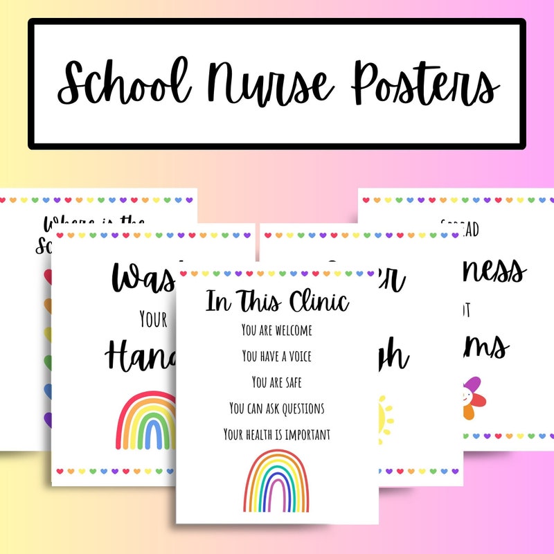 School Nurse Posters - Etsy