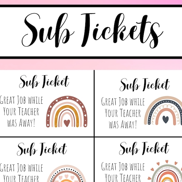 Substitute Report, While You Were Away, Groovy Themed, Boho, Substitute ...