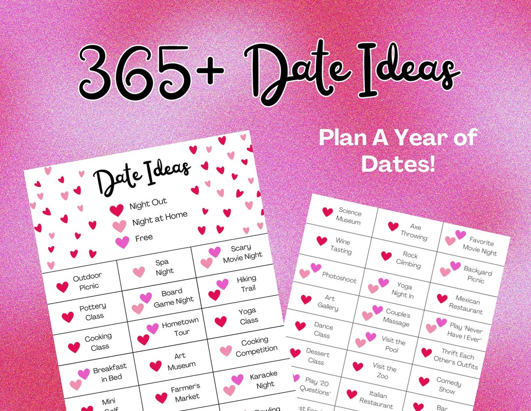 365+ Date Ideas, Year of Dates, Year of Date Nights, Going Out or ...