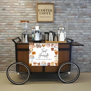 Coffee Cart Sign, Teacher Appreciation Week, PTA, PTO, Teacher Gift ...