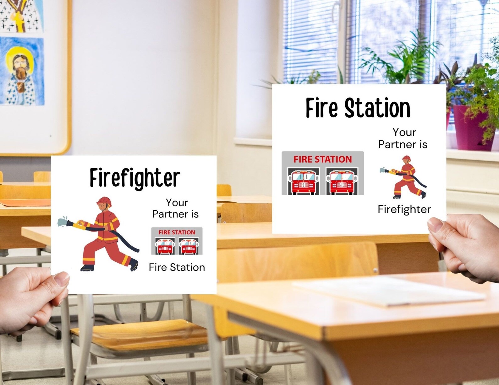 Career Themed Partner Pairing Cards, Group Pairing and Matching Cards ...