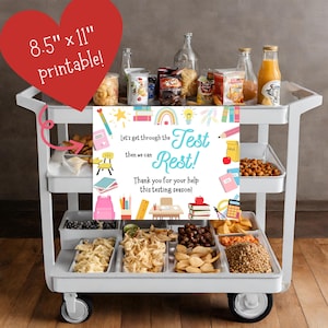 Snack Cart Sign, Teacher Appreciation Week, PTA, PTO, Teacher Snack ...