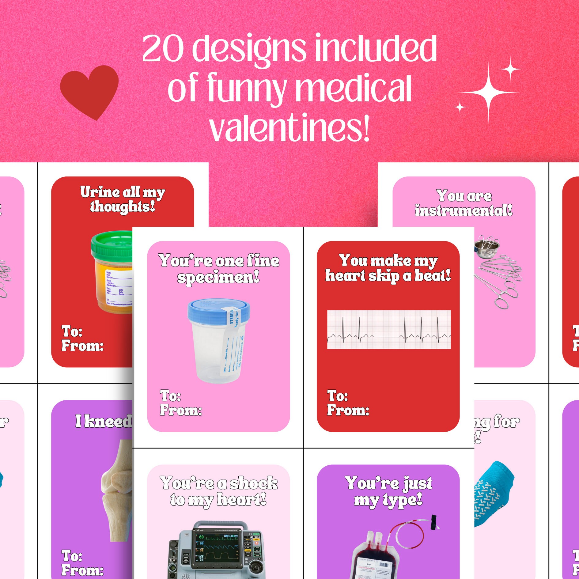 Funny Nurse Valentines, Nurse Valentines, Medical Valentines, Nurse ...