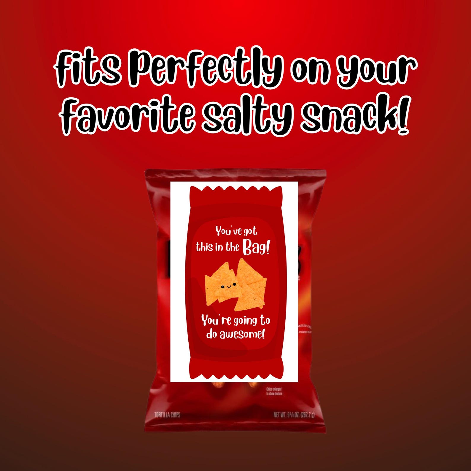 Testing Day Snack Tag, Classroom Treat Tag, Nacho Cheese Chips, Chip ...