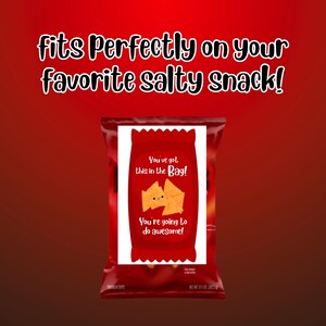Testing Day Snack Tag, Classroom Treat Tag, Nacho Cheese Chips, Chip ...
