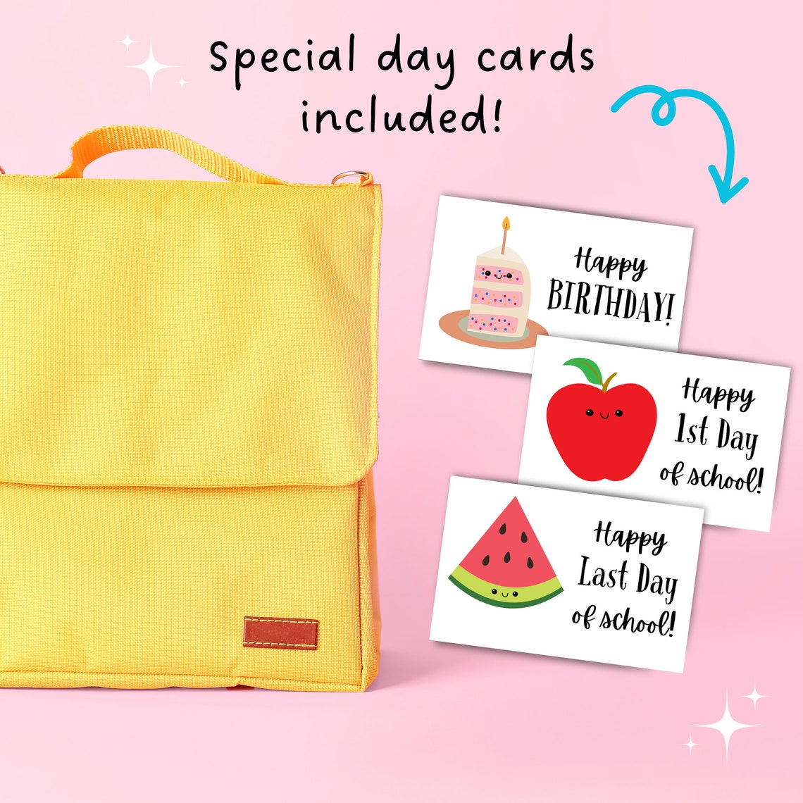 Lunch Box Notes, 45+ Lunch Bag Notes, Lunch Box Cards, Back to School ...