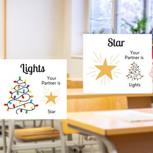 Christmas Partner Pairing Cards, Group Pairing and Matching Cards ...