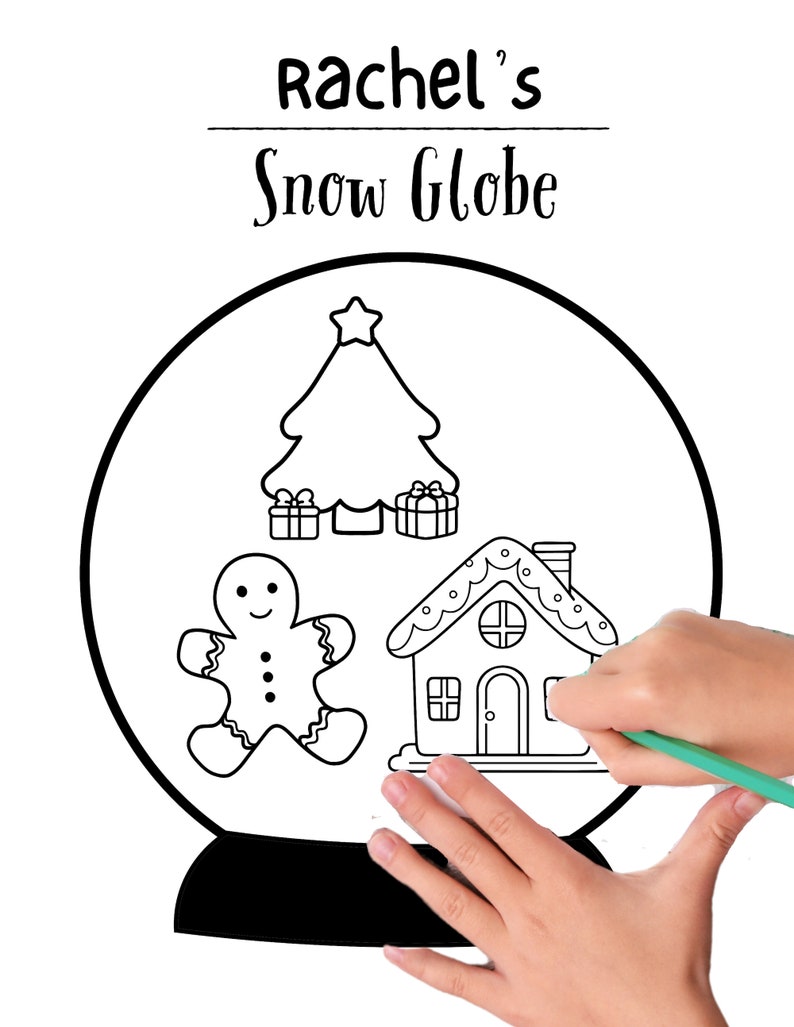 Build A Snow Globe Activity, Printable, Holiday, Christmas, Winter ...