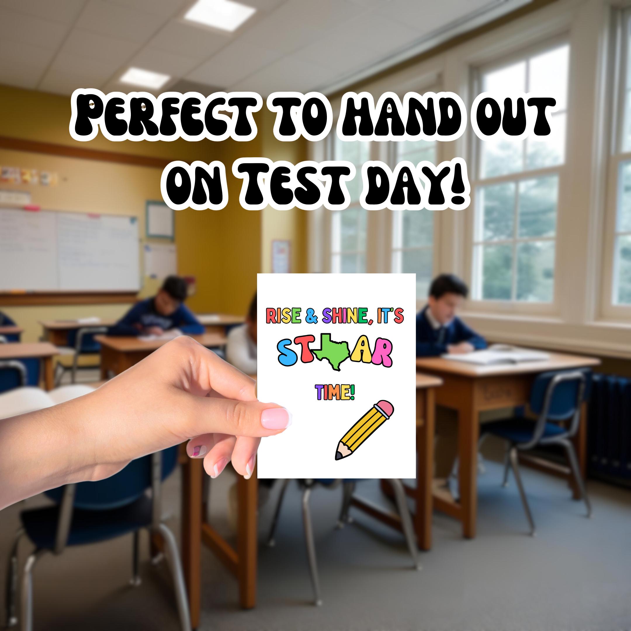 STAAR Testing Encouragement Notes, STAAR Testing Printable Snack Tags ...