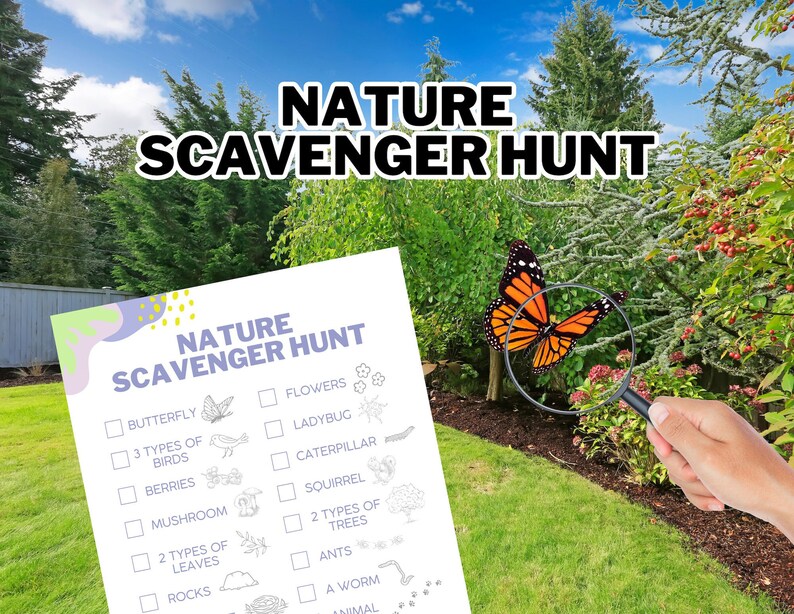 Nature Scavenger Hunt Scavenger Hunt Activity Summer - Etsy
