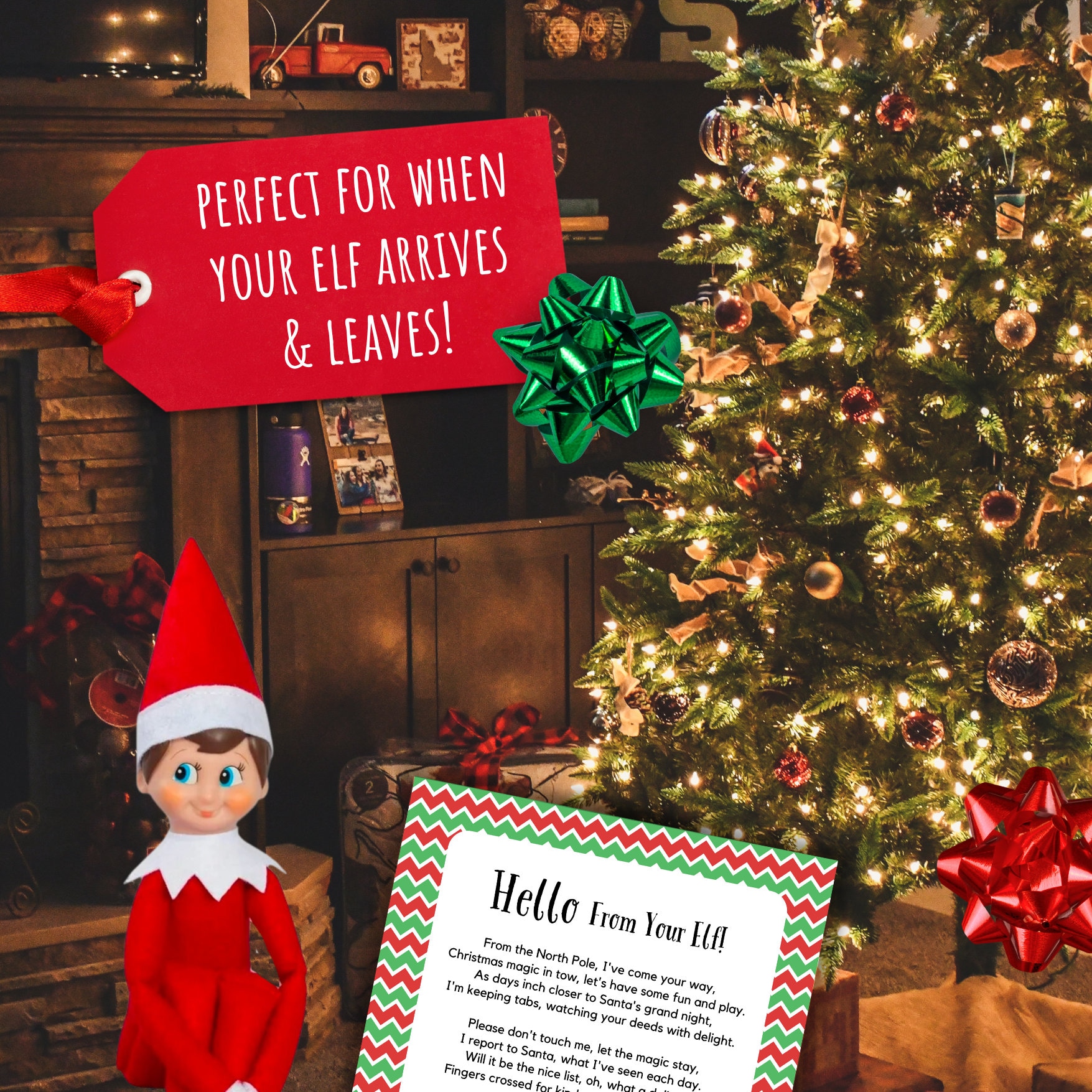 Elf Letters, Elf Hello & Goodbye Letters, Arrival and Departure Letters ...