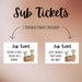 Sub Tickets, Boho, Neutral, Plant Themed, Classroom Management ...