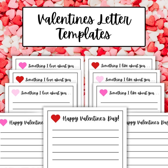 Plantillas De Tarjetas De San Valentín Para Imprimir Para Estudiantes