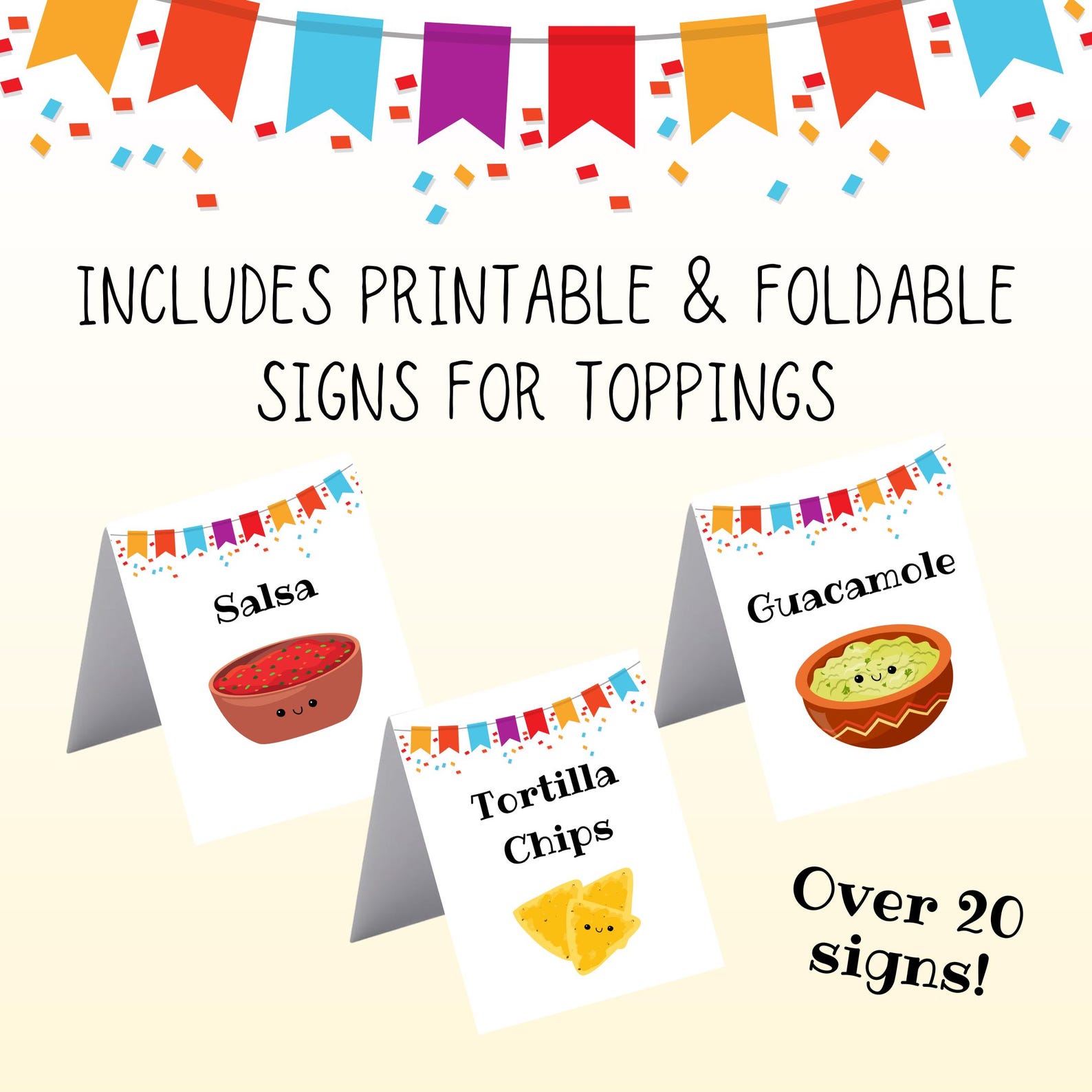 Nacho Bar Printable Signs, Tags, Teacher Appreciation Week, Nacho ...
