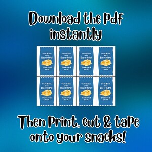 Teacher Appreciation Snack Tag, Teacher Treat Tag, Chip Bag Tag, Chips ...