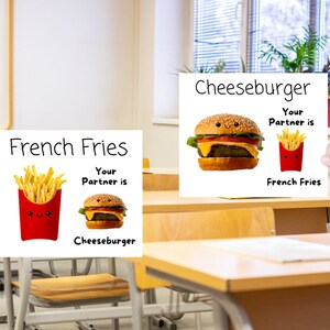 Partner Pairing Cards, Group Pairing and Matching Cards, for Classroom ...